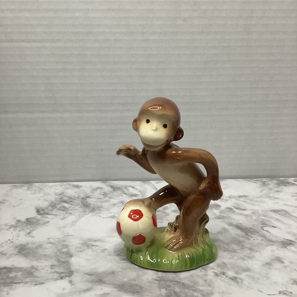 Gorham | Art | Vintage Curious George 981 Gorham Soccer Ceramic ...